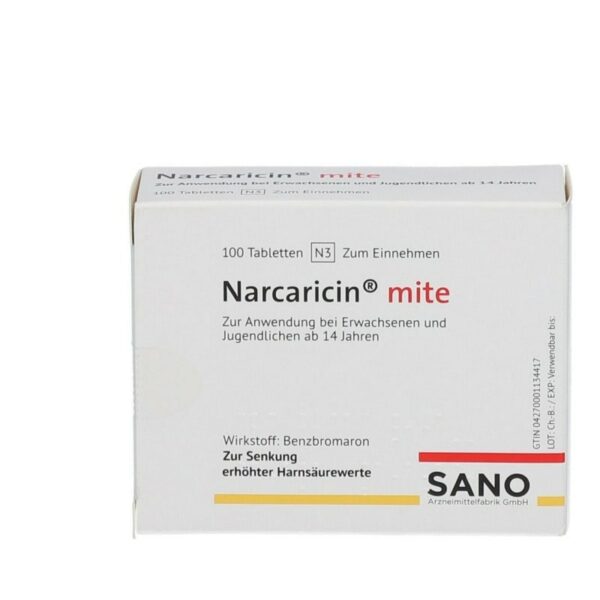 Narcaricin (BENZBROMARON) - Екоконсулт ГП ЕООД